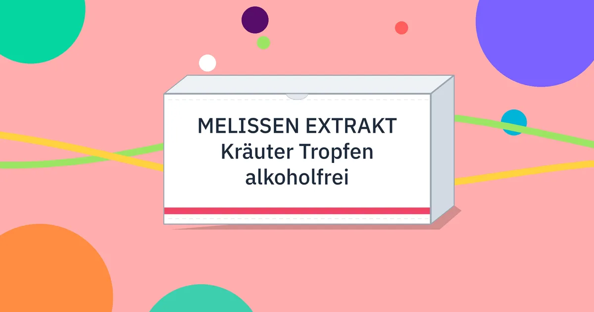 Symbolbild: Packung mit der Aufschrift MELISSEN EXTRAKT Kräuter Tropfen alkoholfrei (PZN 20232126) – Verfügbarkeit und Bezug in Apotheken in Frankfurt am Main