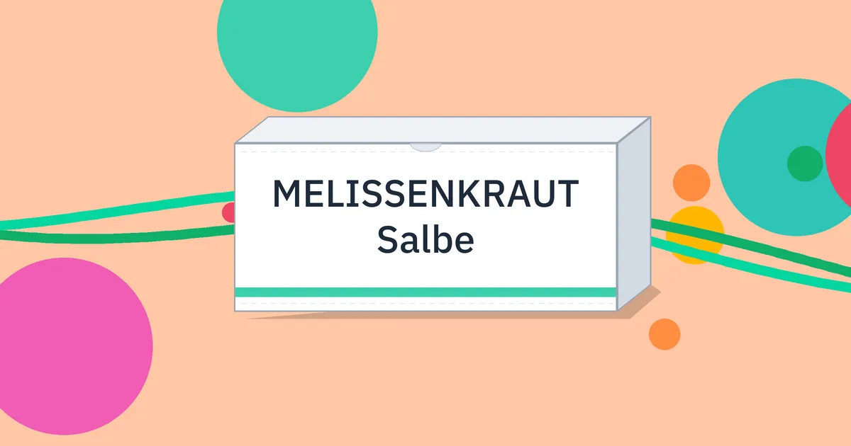 Symbolbild: Packung mit der Aufschrift MELISSENKRAUT Salbe (PZN 17555618) – Verfügbarkeit und Bezug in Apotheken in Frankfurt am Main