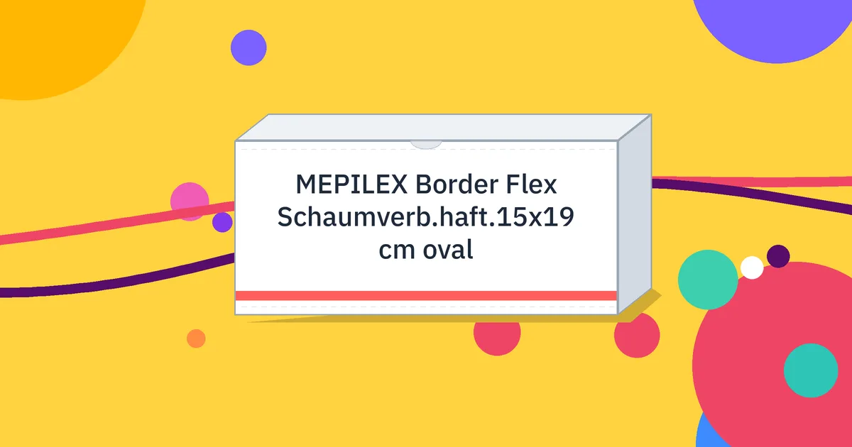 Symbolbild: Packung mit der Aufschrift MEPILEX Border Flex Schaumverb.haft.15x19 cm oval (PZN 14335187) – Verfügbarkeit und Bezug in Apotheken in Frankfurt am Main