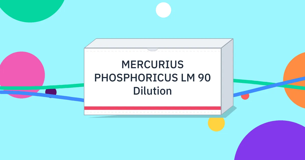 Symbolbild: Packung mit der Aufschrift MERCURIUS PHOSPHORICUS LM 90 Dilution (PZN 12952970) – Verfügbarkeit und Bezug in Apotheken in Frankfurt am Main