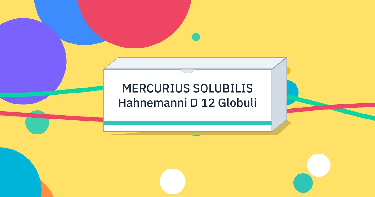 Symbolbild: Packung mit der Aufschrift MERCURIUS SOLUBILIS Hahnemanni D 12 Globuli (PZN 11555468) – Verfügbarkeit und Bezug in Apotheken in Frankfurt am Main