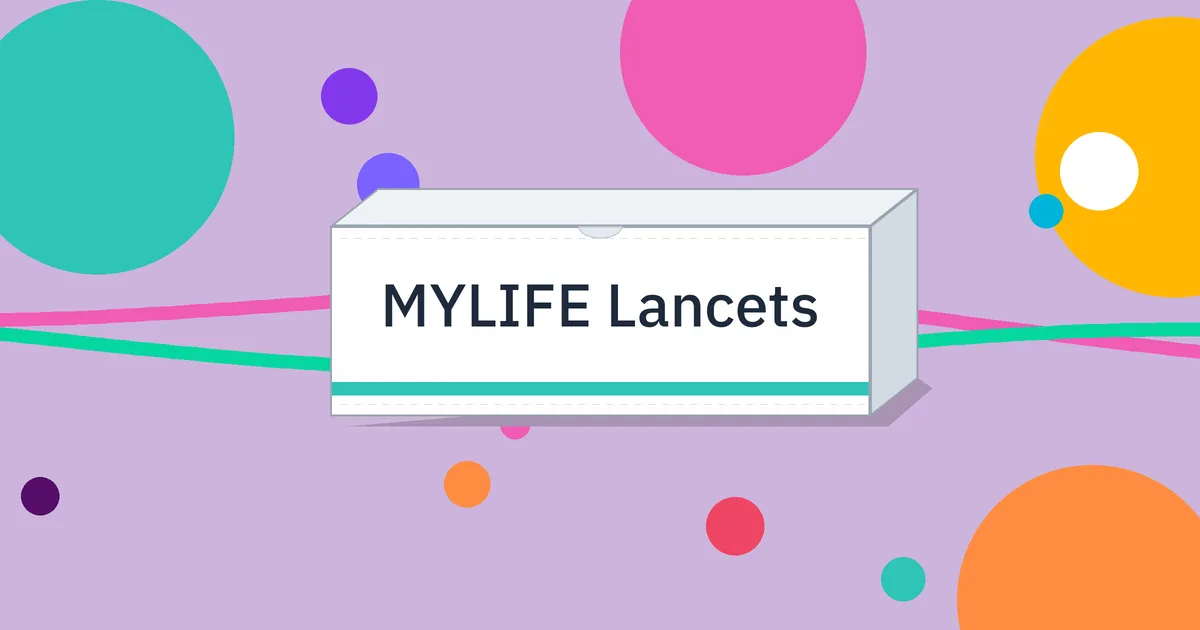 Symbolbild: Packung mit der Aufschrift MYLIFE Lancets (PZN 06586432) – Verfügbarkeit und Bezug in Apotheken in Frankfurt am Main