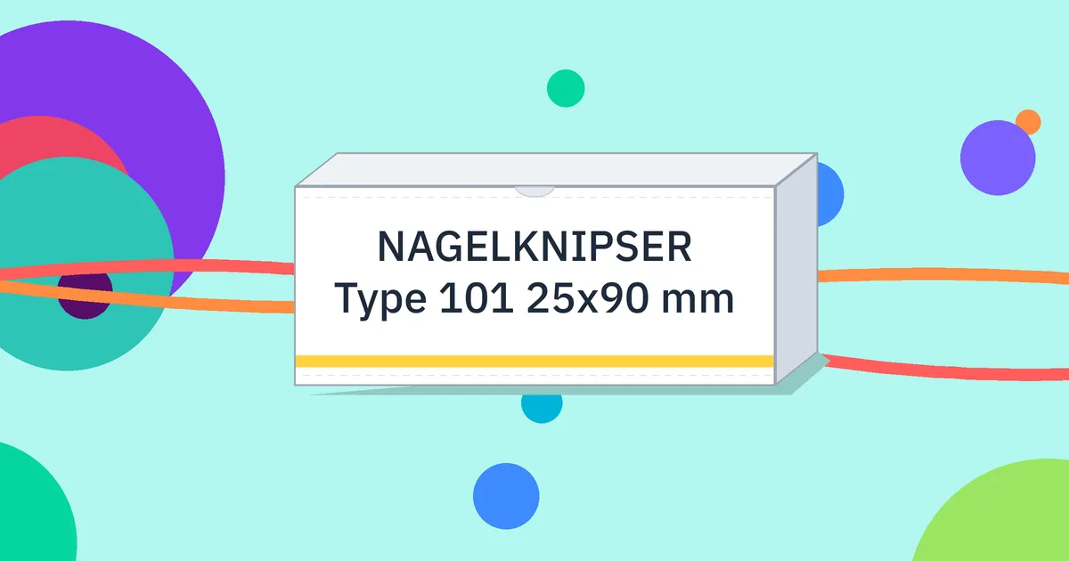 Symbolbild: Packung mit der Aufschrift NAGELKNIPSER Type 101 25x90 mm (PZN 13332519) – Verfügbarkeit und Bezug in Apotheken in Frankfurt am Main