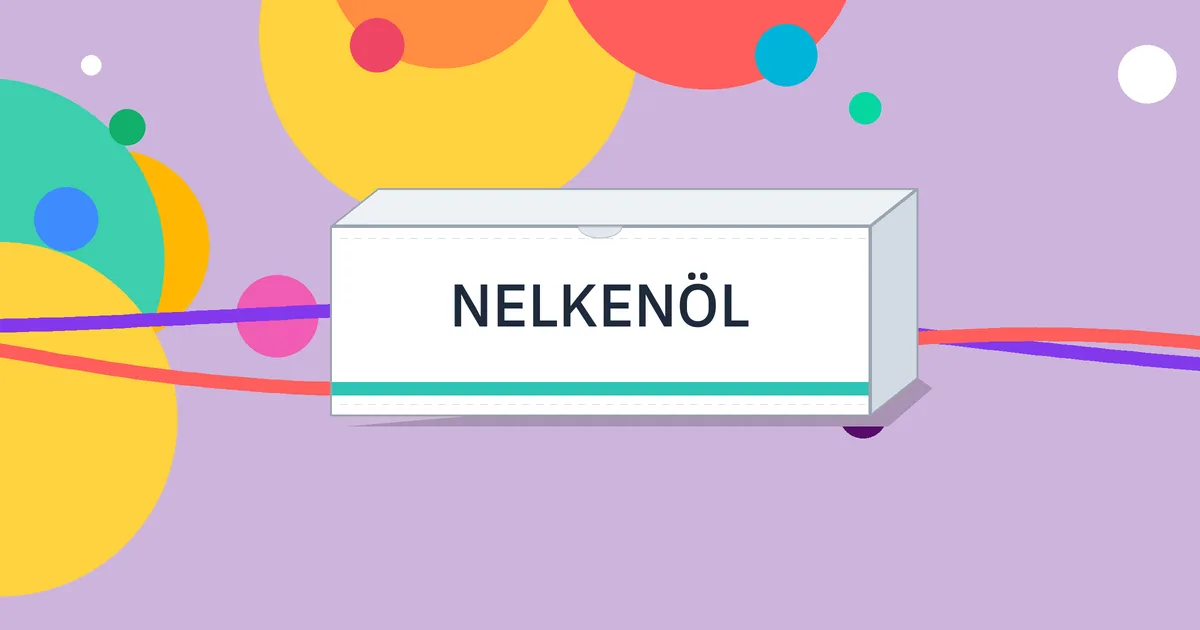 Symbolbild: Packung mit der Aufschrift NELKENÖL (PZN 16729849) – Verfügbarkeit und Bezug in Apotheken in Frankfurt am Main