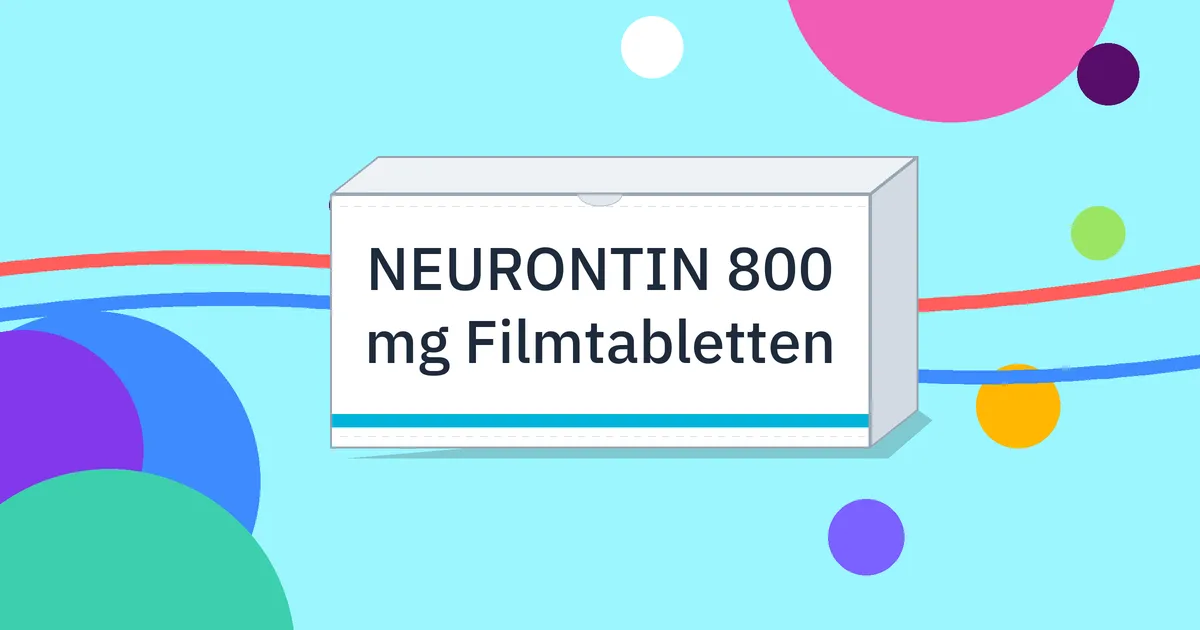 Symbolbild: Packung mit der Aufschrift NEURONTIN 800 mg Filmtabletten (PZN 04857789) – Verfügbarkeit und Bezug in Apotheken in Frankfurt am Main