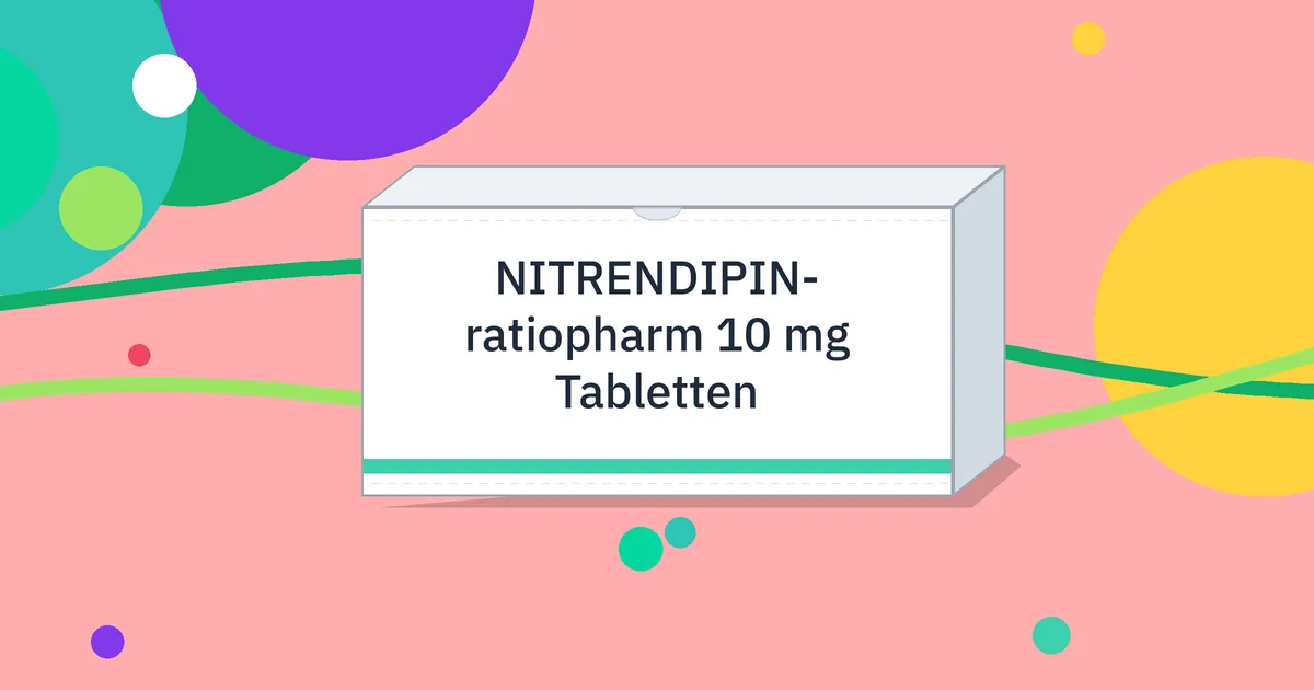 Symbolbild: Packung mit der Aufschrift NITRENDIPIN-ratiopharm 10 mg Tabletten (PZN 08699241) – Verfügbarkeit und Bezug in Apotheken in Frankfurt am Main