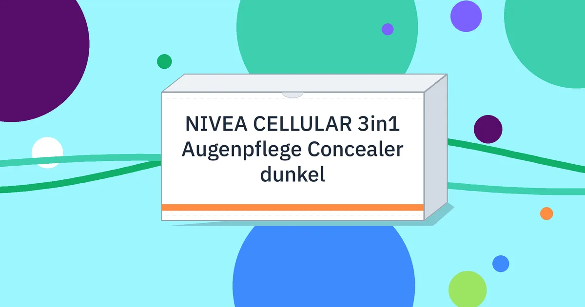 Symbolbild: Packung mit der Aufschrift NIVEA CELLULAR 3in1 Augenpflege Concealer dunkel (PZN 17625170) – Verfügbarkeit und Bezug in Apotheken in Frankfurt am Main