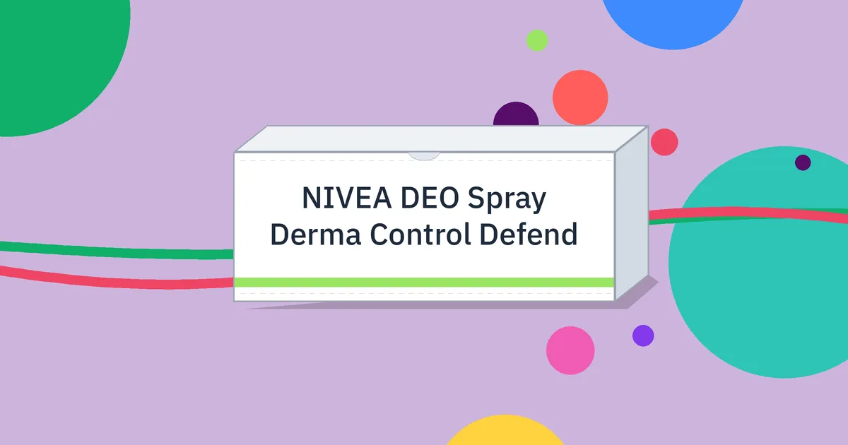 Symbolbild: Packung mit der Aufschrift NIVEA DEO Spray Derma Control Defend (PZN 20723261) – Verfügbarkeit und Bezug in Apotheken in Frankfurt am Main
