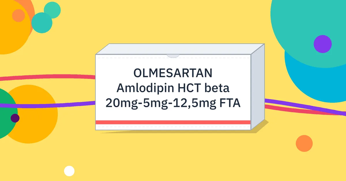 Symbolbild: Packung mit der Aufschrift OLMESARTAN Amlodipin HCT beta 20mg-5mg-12,5mg FTA (PZN 09422990) – Verfügbarkeit und Bezug in Apotheken in Frankfurt am Main