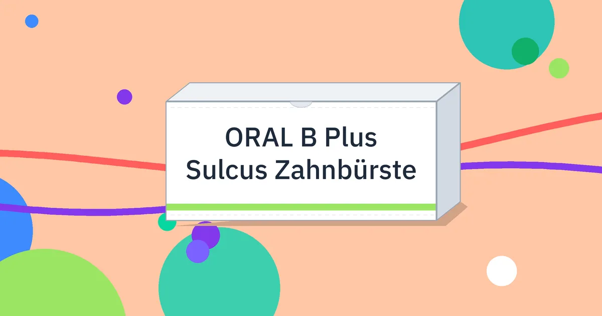 Symbolbild: Packung mit der Aufschrift ORAL B Plus Sulcus Zahnbürste (PZN 00400113) – Verfügbarkeit und Bezug in Apotheken in Frankfurt am Main