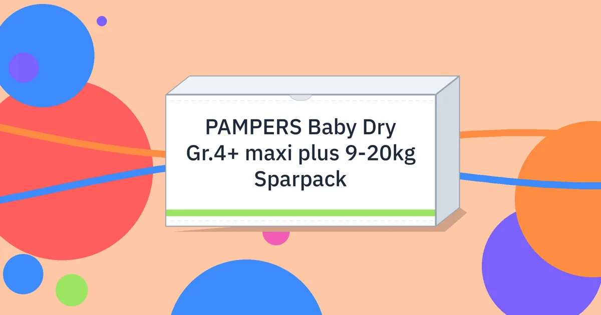 Symbolbild: Packung mit der Aufschrift PAMPERS Baby Dry Gr.4+ maxi plus 9-20kg Sparpack (PZN 11024305) – Verfügbarkeit und Bezug in Apotheken in Frankfurt am Main