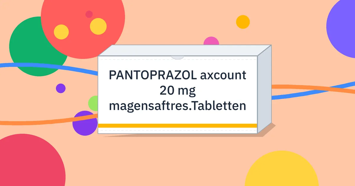 Symbolbild: Packung mit der Aufschrift PANTOPRAZOL axcount 20 mg magensaftres.Tabletten (PZN 11868428) – Verfügbarkeit und Bezug in Apotheken in Frankfurt am Main