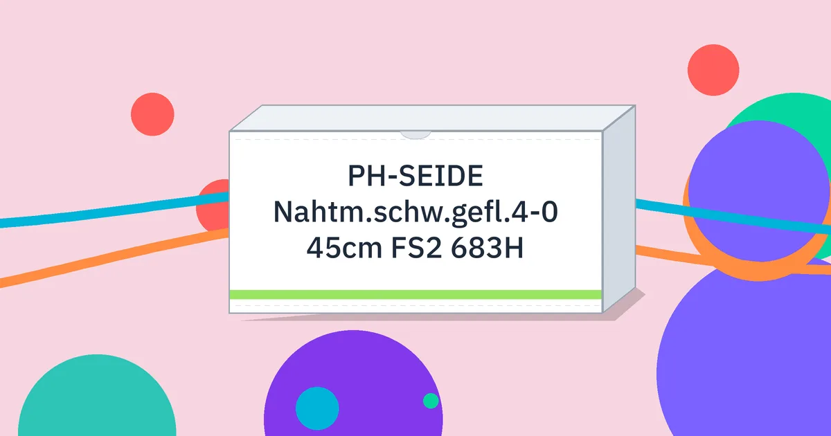 Symbolbild: Packung mit der Aufschrift PH-SEIDE Nahtm.schw.gefl.4-0 45cm FS2 683H (PZN 16253950) – Verfügbarkeit und Bezug in Apotheken in Frankfurt am Main