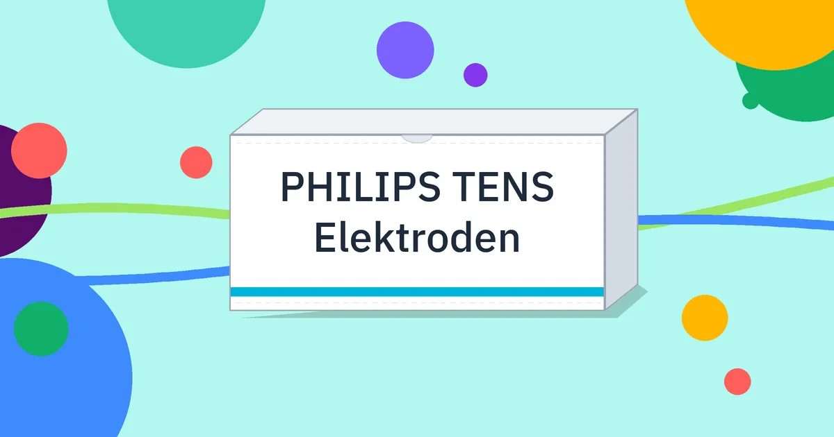 Symbolbild: Packung mit der Aufschrift PHILIPS TENS Elektroden (PZN 04763054) – Verfügbarkeit und Bezug in Apotheken in Frankfurt am Main