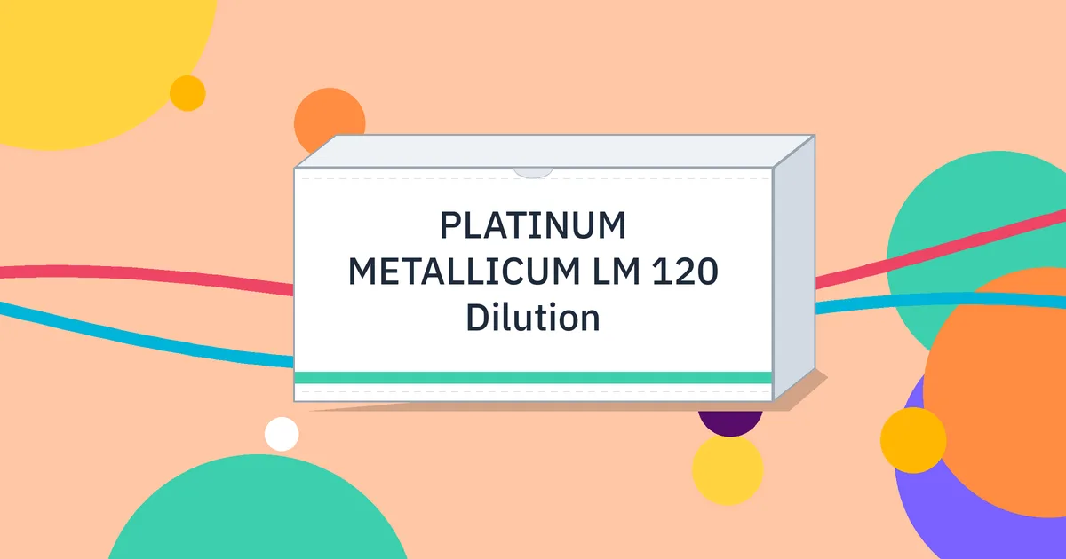 Symbolbild: Packung mit der Aufschrift PLATINUM METALLICUM LM 120 Dilution (PZN 13038659) – Verfügbarkeit und Bezug in Apotheken in Frankfurt am Main