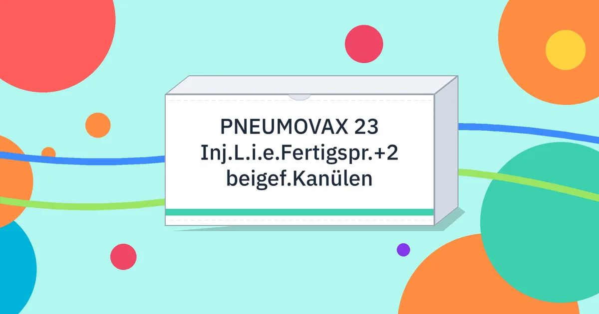 Symbolbild: Packung mit der Aufschrift PNEUMOVAX 23 Inj.L.i.e.Fertigspr.+2 beigef.Kanülen (PZN 16133878) – Verfügbarkeit und Bezug in Apotheken in Frankfurt am Main