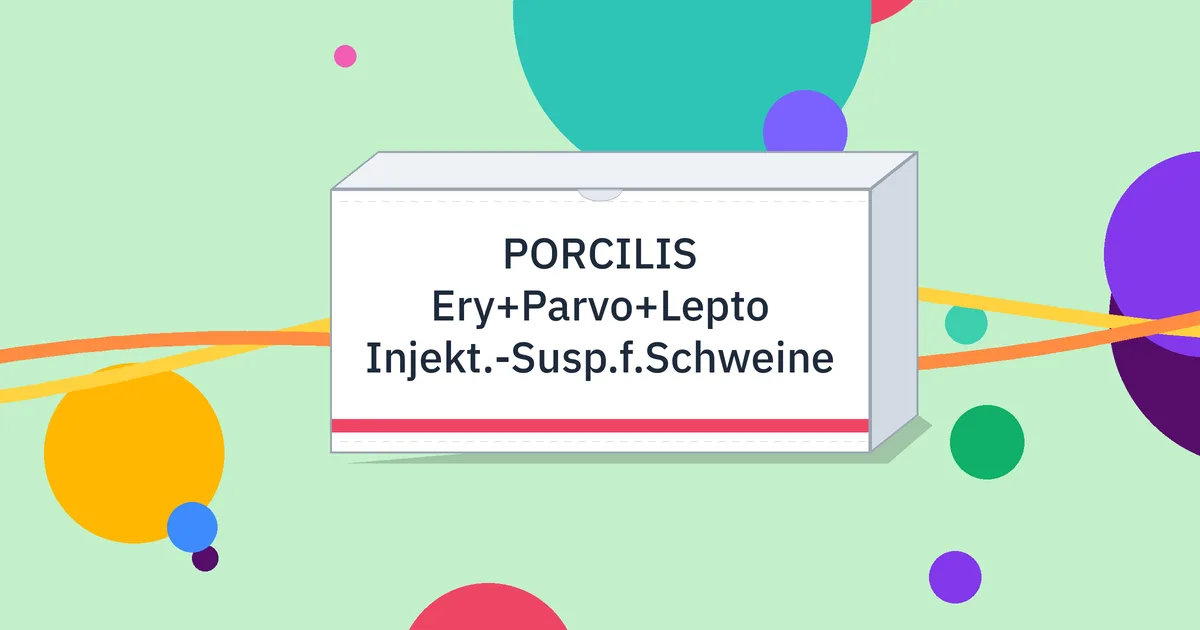 Symbolbild: Packung mit der Aufschrift PORCILIS Ery+Parvo+Lepto Injekt.-Susp.f.Schweine (PZN 14366058) – Verfügbarkeit und Bezug in Apotheken in Frankfurt am Main