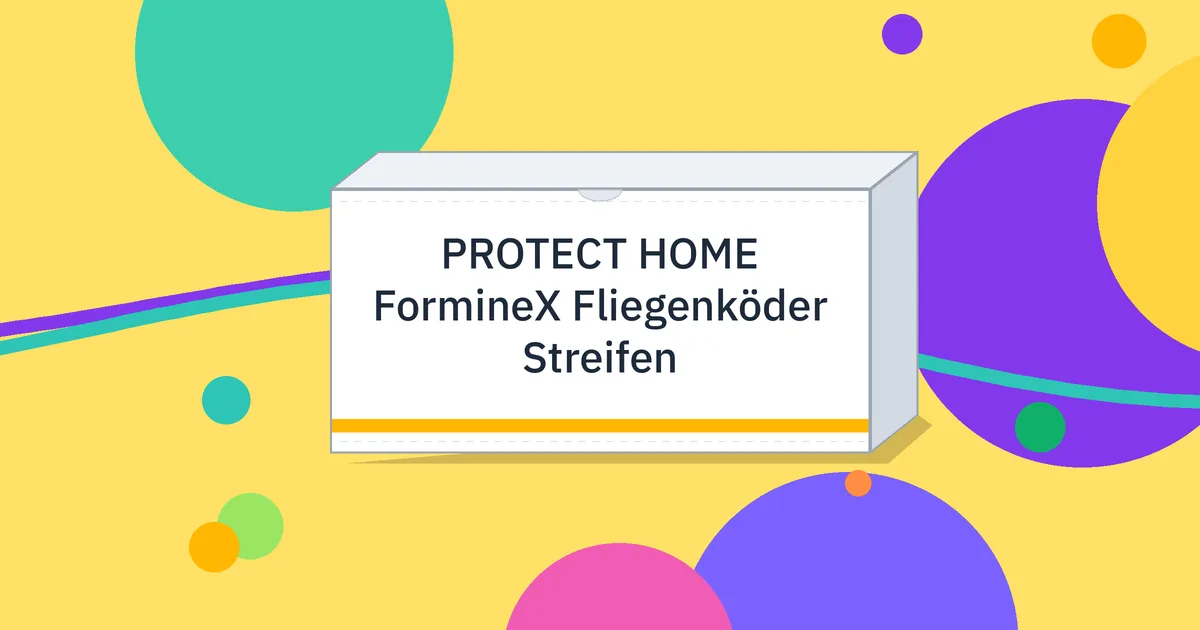 Symbolbild: Packung mit der Aufschrift PROTECT HOME FormineX Fliegenköder Streifen (PZN 13753451) – Verfügbarkeit und Bezug in Apotheken in Frankfurt am Main
