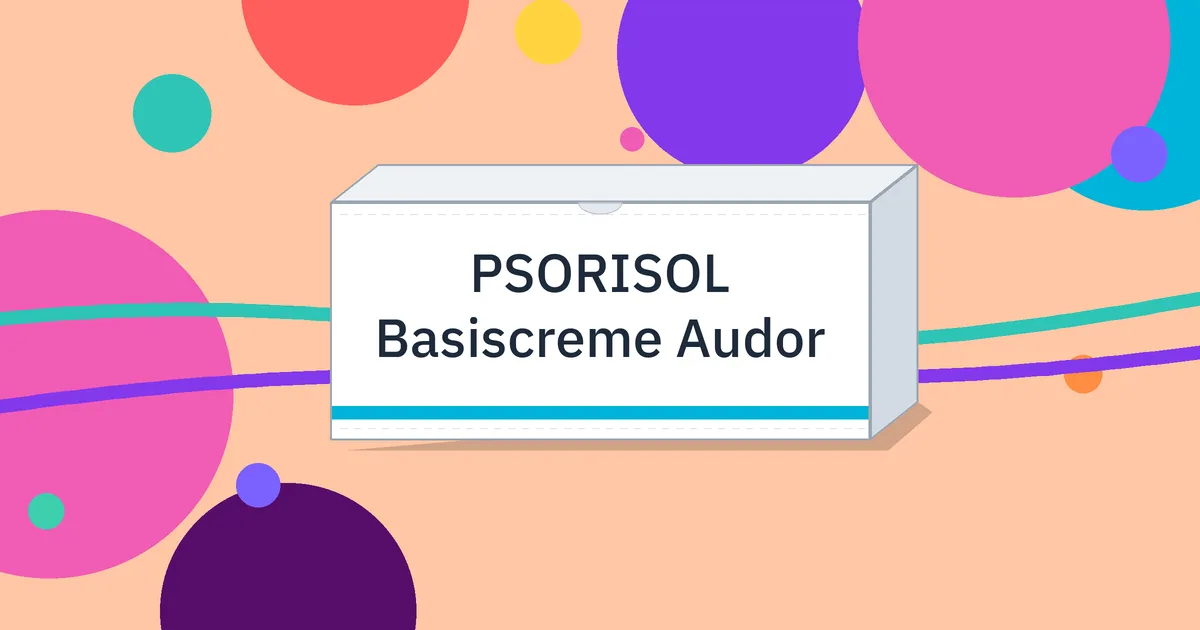 Symbolbild: Packung mit der Aufschrift PSORISOL Basiscreme Audor (PZN 04792802) – Verfügbarkeit und Bezug in Apotheken in Frankfurt am Main