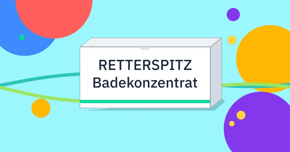 Symbolbild: Packung mit der Aufschrift RETTERSPITZ Badekonzentrat (PZN 09684709) – Verfügbarkeit und Bezug in Apotheken in Frankfurt am Main