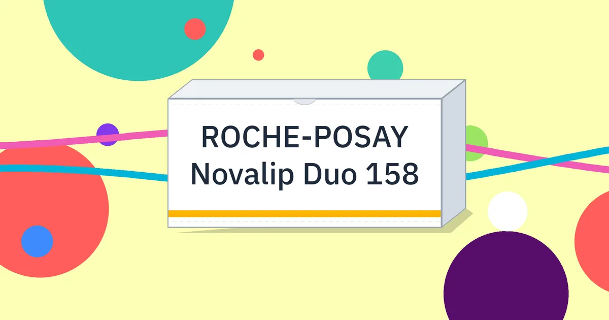Symbolbild: Packung mit der Aufschrift ROCHE-POSAY Novalip Duo 158 (PZN 09394118) – Verfügbarkeit und Bezug in Apotheken in Frankfurt am Main