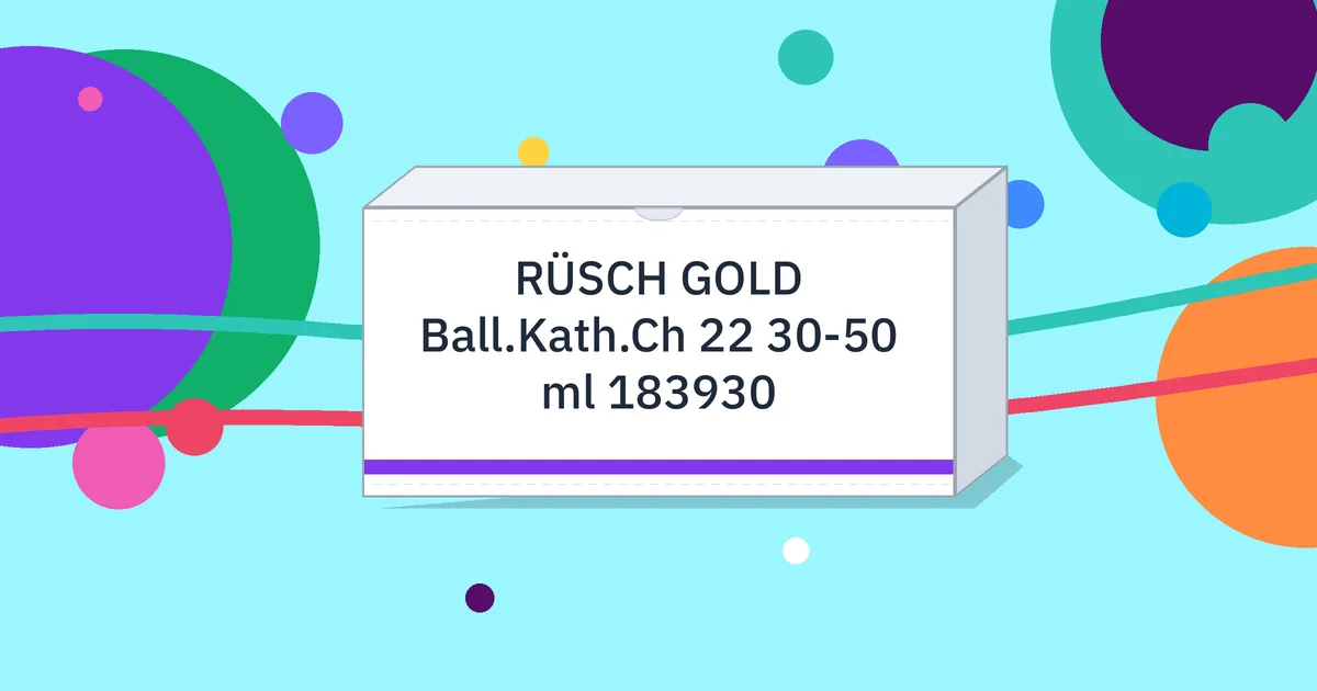Symbolbild: Packung mit der Aufschrift RÜSCH GOLD Ball.Kath.Ch 22 30-50 ml 183930 (PZN 07397667) – Verfügbarkeit und Bezug in Apotheken in Frankfurt am Main
