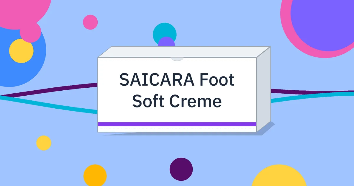 Symbolbild: Packung mit der Aufschrift SAICARA Foot Soft Creme (PZN 02405698) – Verfügbarkeit und Bezug in Apotheken in Frankfurt am Main
