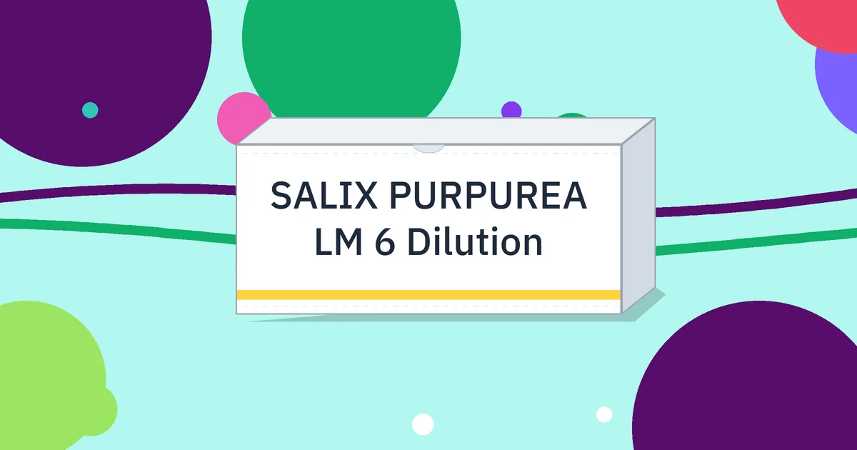 Symbolbild: Packung mit der Aufschrift SALIX PURPUREA LM 6 Dilution (PZN 13178490) – Verfügbarkeit und Bezug in Apotheken in Frankfurt am Main