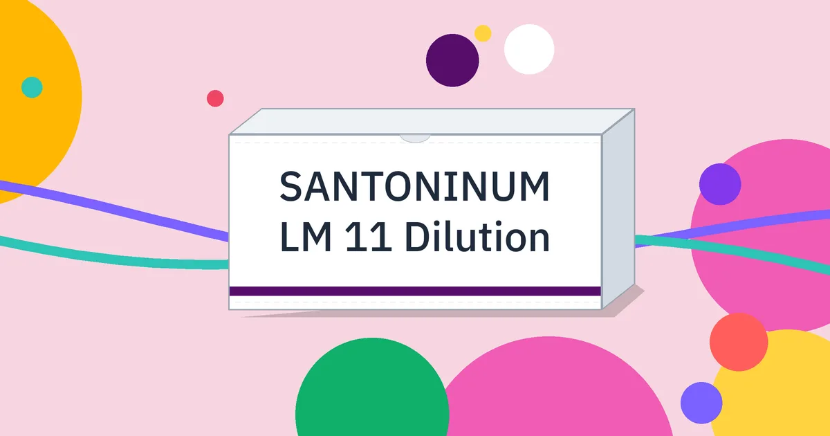 Symbolbild: Packung mit der Aufschrift SANTONINUM LM 11 Dilution (PZN 13685301) – Verfügbarkeit und Bezug in Apotheken in Frankfurt am Main