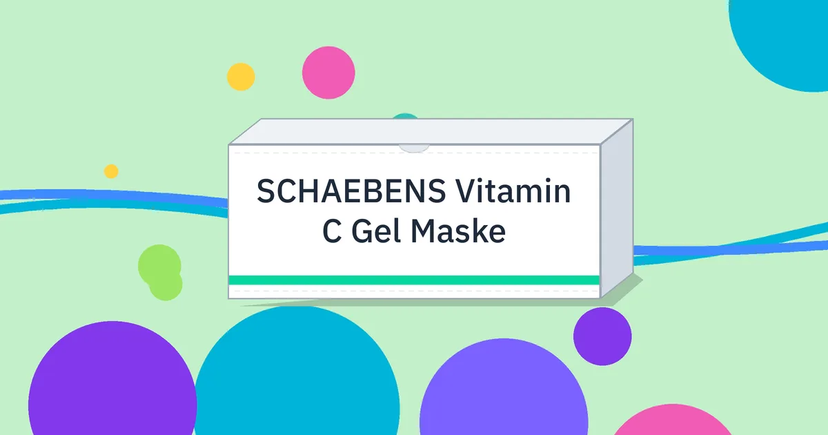 Symbolbild: Packung mit der Aufschrift SCHAEBENS Vitamin C Gel Maske (PZN 19341198) – Verfügbarkeit und Bezug in Apotheken in Frankfurt am Main