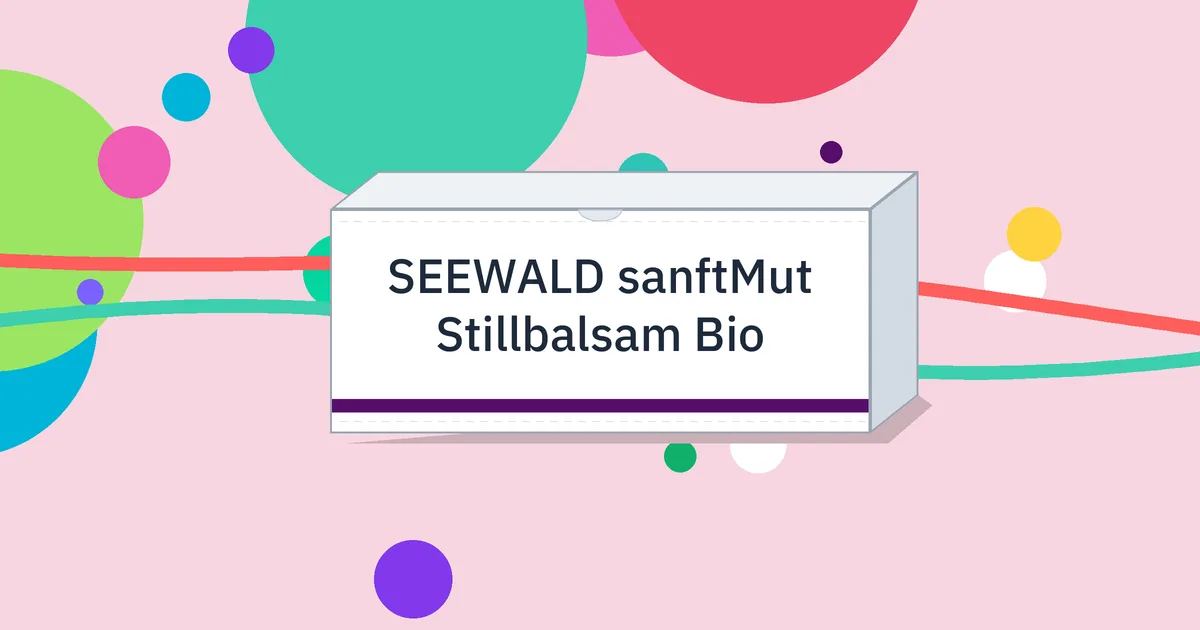 Symbolbild: Packung mit der Aufschrift SEEWALD sanftMut Stillbalsam Bio (PZN 20686844) – Verfügbarkeit und Bezug in Apotheken in Frankfurt am Main