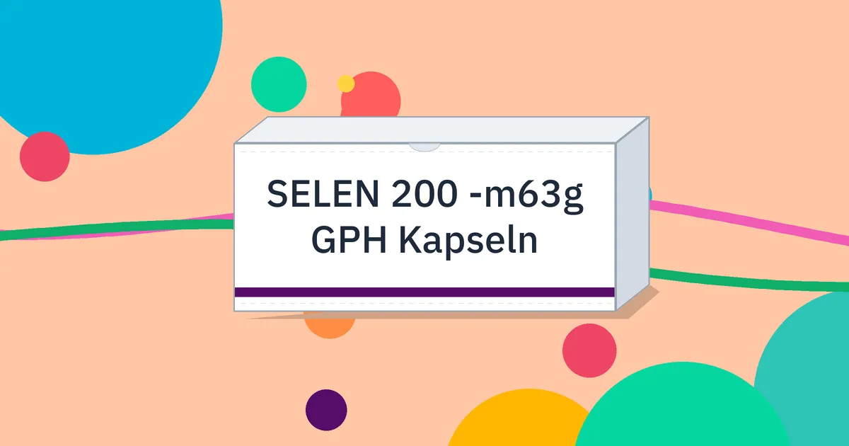 Symbolbild: Packung mit der Aufschrift SELEN 200 -m63g GPH Kapseln (PZN 01530148) – Verfügbarkeit und Bezug in Apotheken in Frankfurt am Main