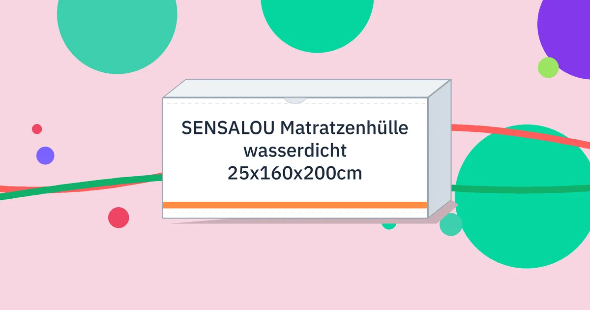 Symbolbild: Packung mit der Aufschrift SENSALOU Matratzenhülle wasserdicht 25x160x200cm (PZN 20738883) – Verfügbarkeit und Bezug in Apotheken in Frankfurt am Main