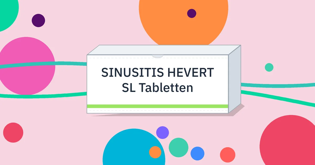 Symbolbild: Packung mit der Aufschrift SINUSITIS HEVERT SL Tabletten (PZN 02785028) – Verfügbarkeit und Bezug in Apotheken in Frankfurt am Main