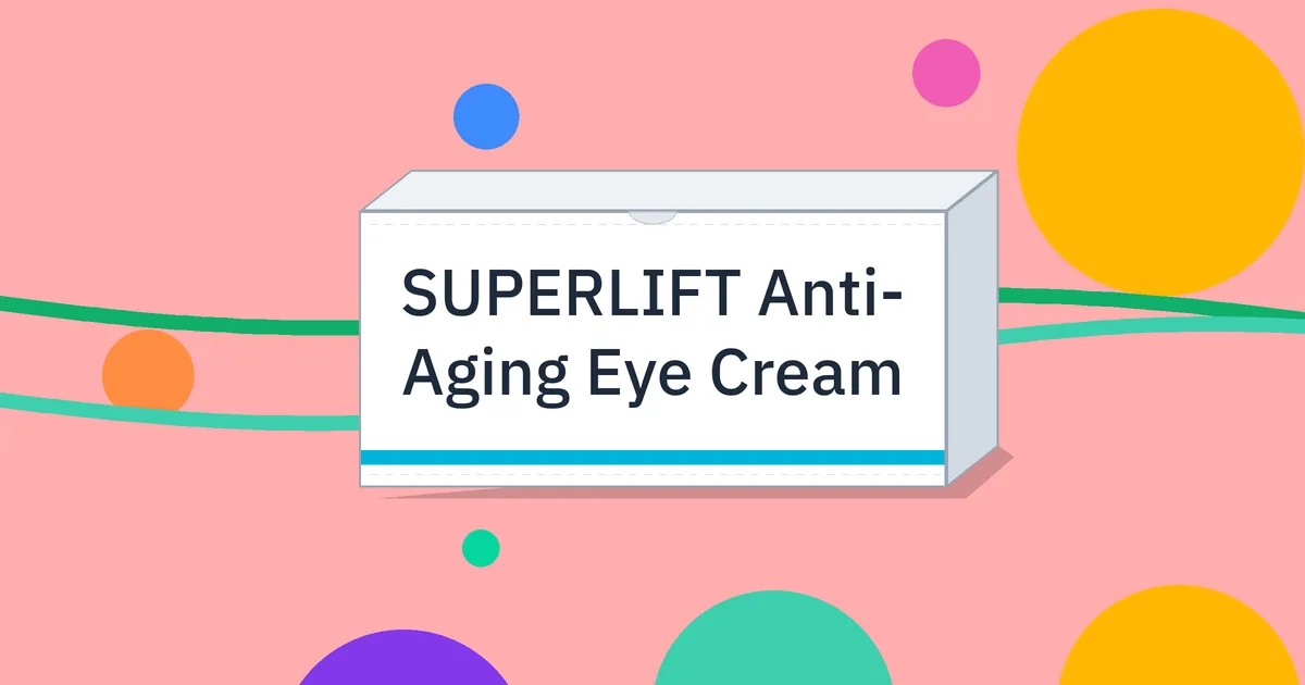 Symbolbild: Packung mit der Aufschrift SUPERLIFT Anti-Aging Eye Cream (PZN 19877800) – Verfügbarkeit und Bezug in Apotheken in Frankfurt am Main