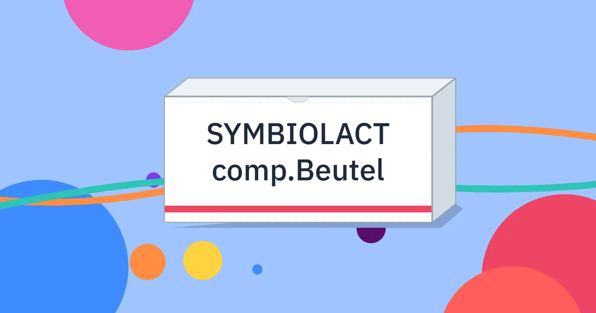 Symbolbild: Packung mit der Aufschrift SYMBIOLACT comp.Beutel (PZN 00171865) – Verfügbarkeit und Bezug in Apotheken in Frankfurt am Main