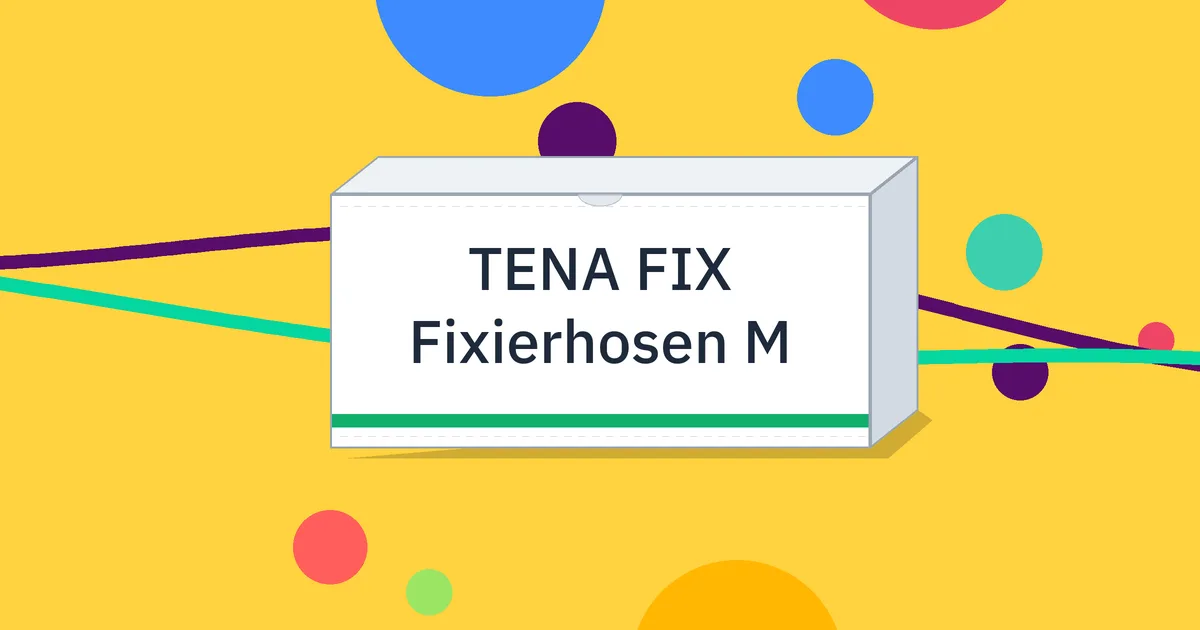 Symbolbild: Packung mit der Aufschrift TENA FIX Fixierhosen M (PZN 09468940) – Verfügbarkeit und Bezug in Apotheken in Frankfurt am Main