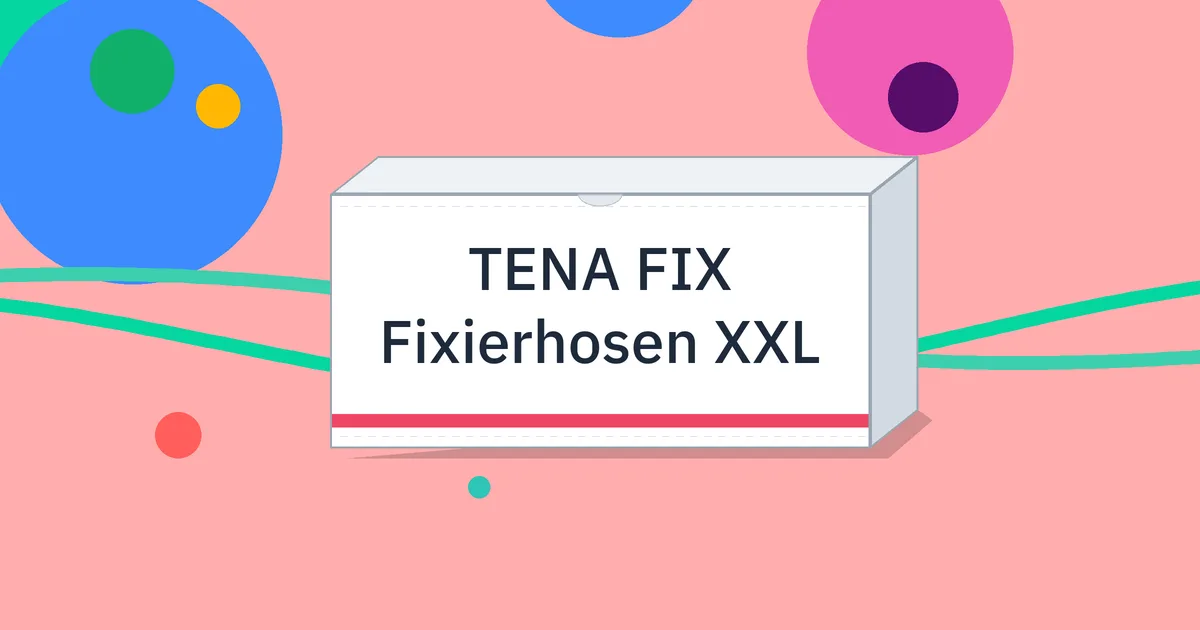 Symbolbild: Packung mit der Aufschrift TENA FIX Fixierhosen XXL (PZN 15254752) – Verfügbarkeit und Bezug in Apotheken in Frankfurt am Main