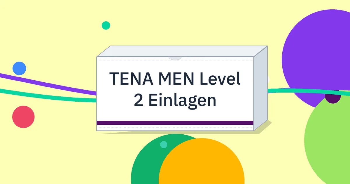 Symbolbild: Packung mit der Aufschrift TENA MEN Level 2 Einlagen (PZN 12554844) – Verfügbarkeit und Bezug in Apotheken in Frankfurt am Main