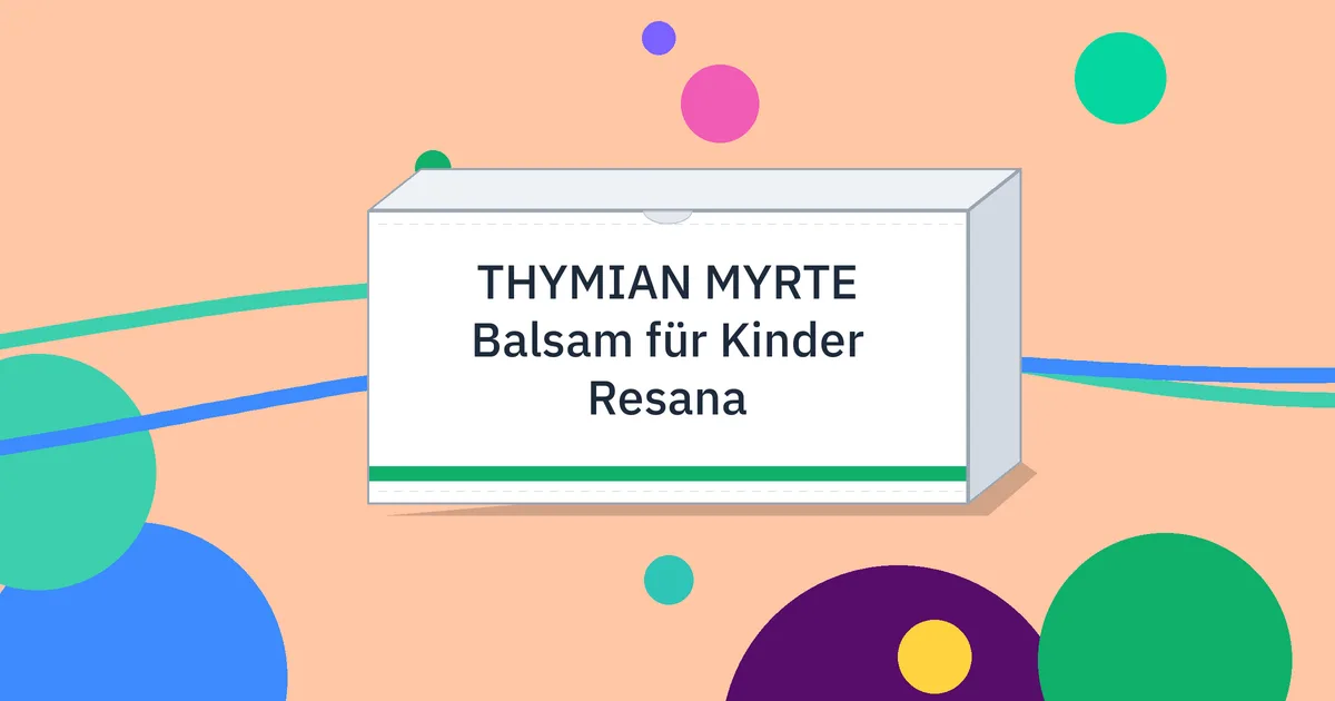 Symbolbild: Packung mit der Aufschrift THYMIAN MYRTE Balsam für Kinder Resana (PZN 16819251) – Verfügbarkeit und Bezug in Apotheken in Frankfurt am Main