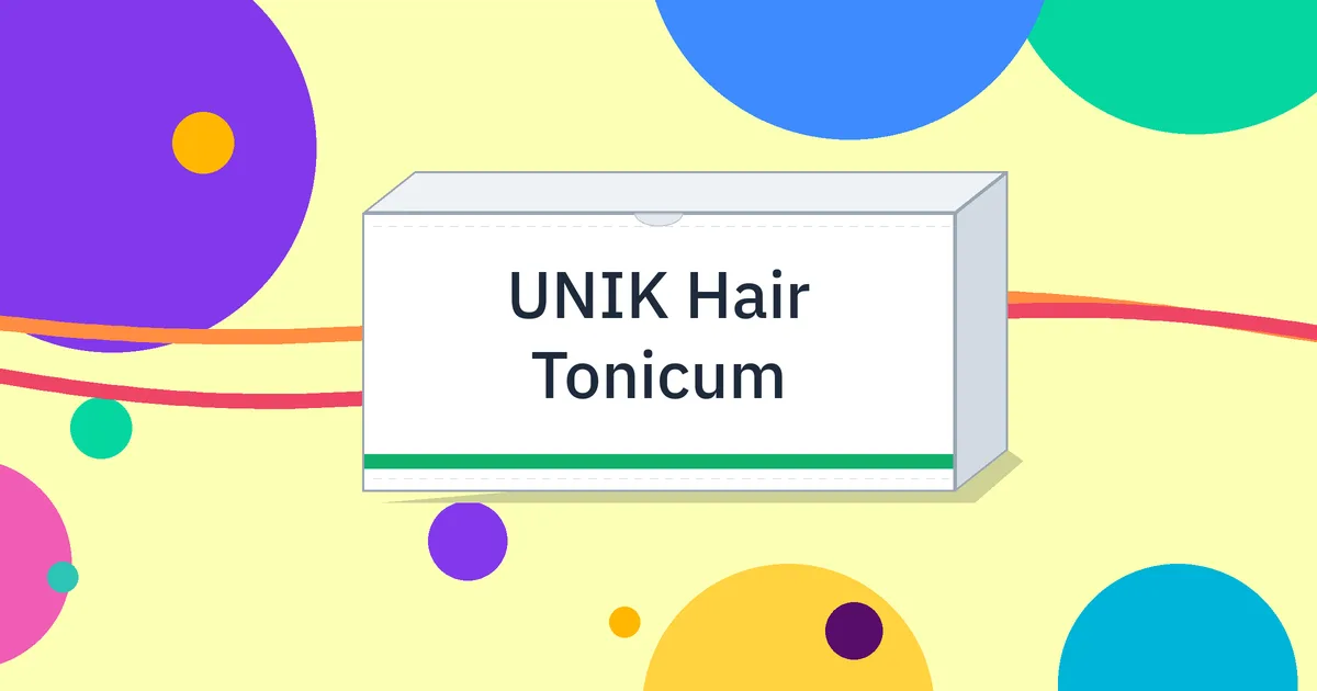 Symbolbild: Packung mit der Aufschrift UNIK Hair Tonicum (PZN 13834681) – Verfügbarkeit und Bezug in Apotheken in Frankfurt am Main
