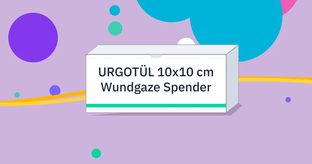 Symbolbild: Packung mit der Aufschrift URGOTÜL 10x10 cm Wundgaze Spender (PZN 19862537) – Verfügbarkeit und Bezug in Apotheken in Frankfurt am Main