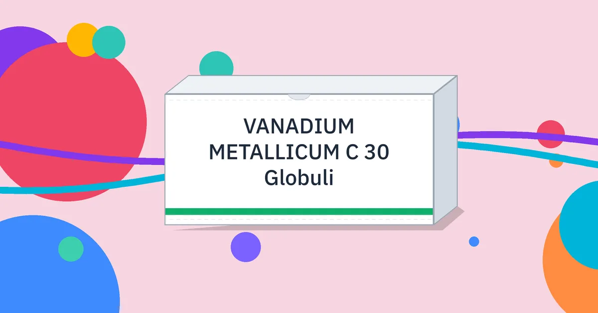 Symbolbild: Packung mit der Aufschrift VANADIUM METALLICUM C 30 Globuli (PZN 00002097) – Verfügbarkeit und Bezug in Apotheken in Frankfurt am Main
