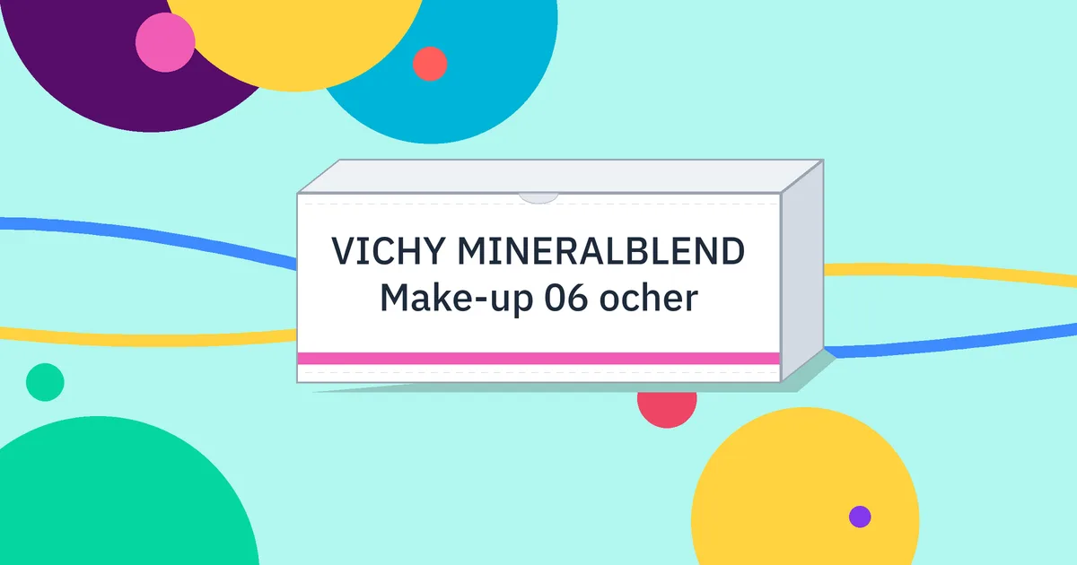 Symbolbild: Packung mit der Aufschrift VICHY MINERALBLEND Make-up 06 ocher (PZN 15293456) – Verfügbarkeit und Bezug in Apotheken in Frankfurt am Main
