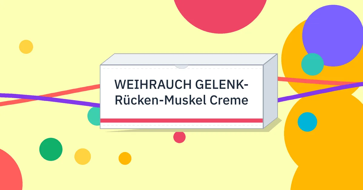 Symbolbild: Packung mit der Aufschrift WEIHRAUCH GELENK-Rücken-Muskel Creme (PZN 15399456) – Verfügbarkeit und Bezug in Apotheken in Frankfurt am Main
