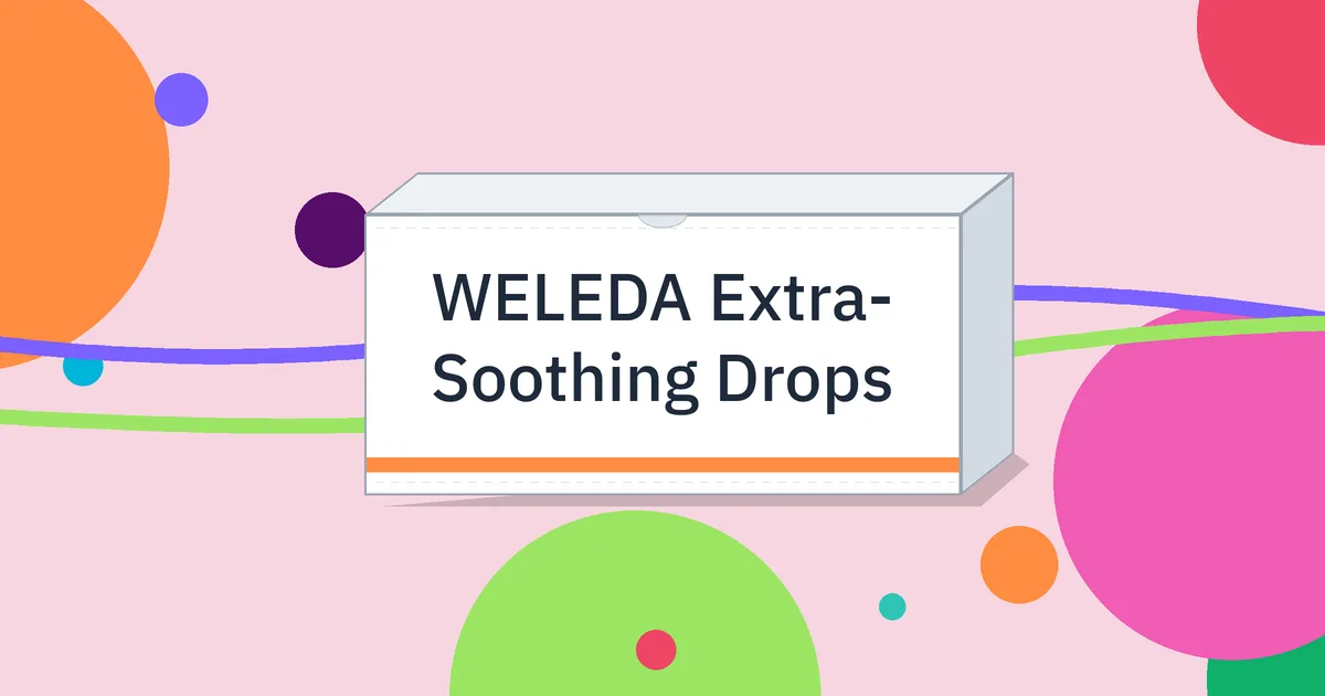 Symbolbild: Packung mit der Aufschrift WELEDA Extra-Soothing Drops (PZN 19954564) – Verfügbarkeit und Bezug in Apotheken in Frankfurt am Main