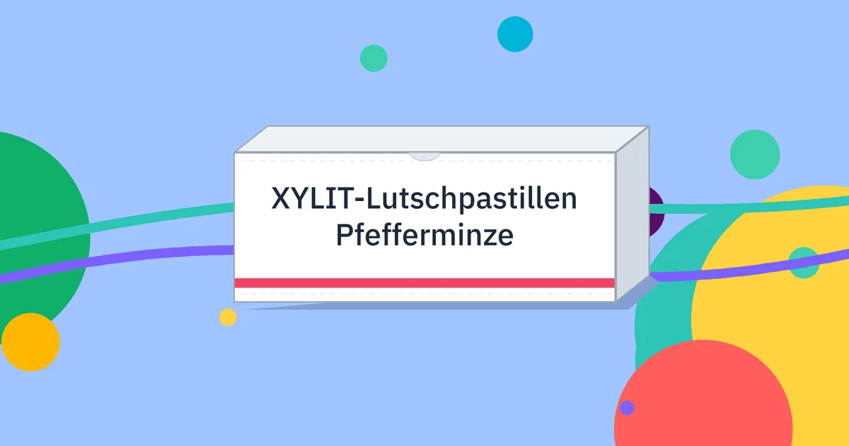 Symbolbild: Packung mit der Aufschrift XYLIT-Lutschpastillen Pfefferminze (PZN 20202237) – Verfügbarkeit und Bezug in Apotheken in Frankfurt am Main