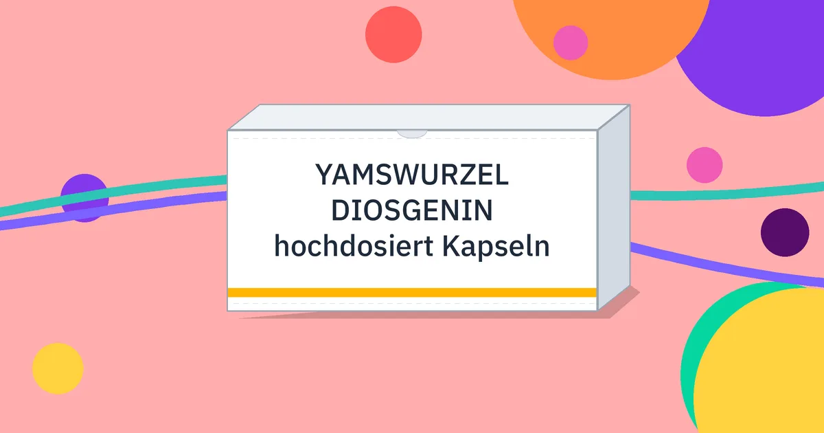 Symbolbild: Packung mit der Aufschrift YAMSWURZEL DIOSGENIN hochdosiert Kapseln (PZN 17230514) – Verfügbarkeit und Bezug in Apotheken in Frankfurt am Main