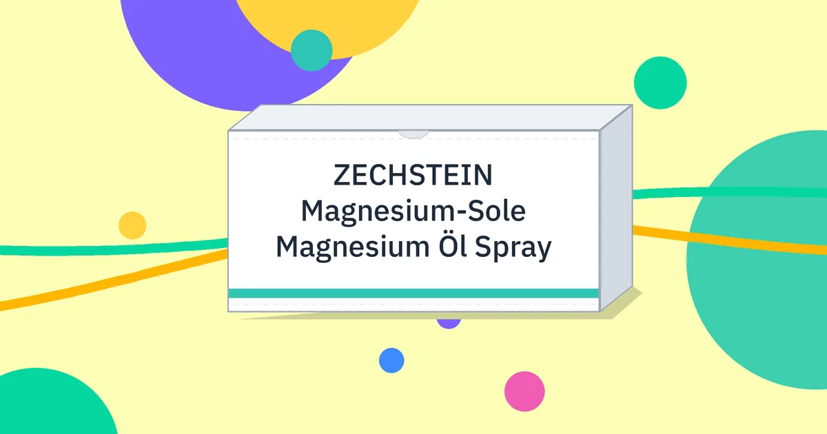 Symbolbild: Packung mit der Aufschrift ZECHSTEIN Magnesium-Sole Magnesium Öl Spray (PZN 18264389) – Verfügbarkeit und Bezug in Apotheken in Frankfurt am Main
