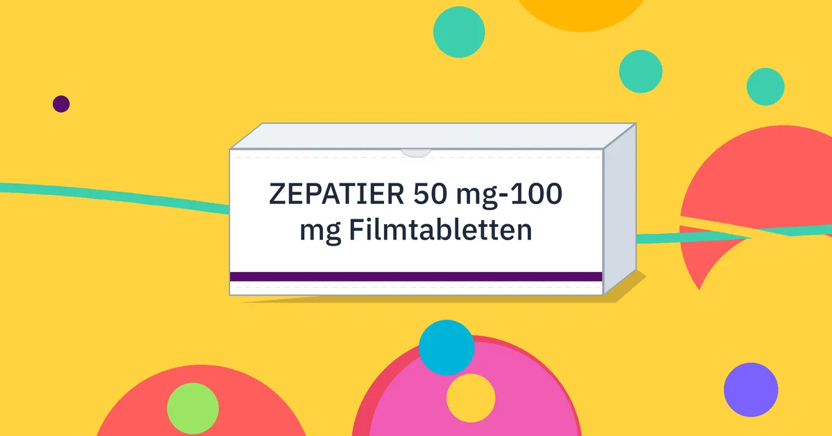 Symbolbild: Packung mit der Aufschrift ZEPATIER 50 mg-100 mg Filmtabletten (PZN 11320392) – Verfügbarkeit und Bezug in Apotheken in Frankfurt am Main